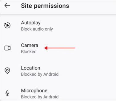 How to enable Camera access