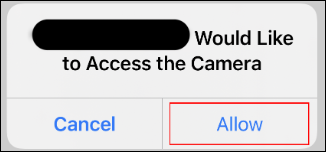 How to enable Camera access