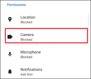 How to enable Camera access